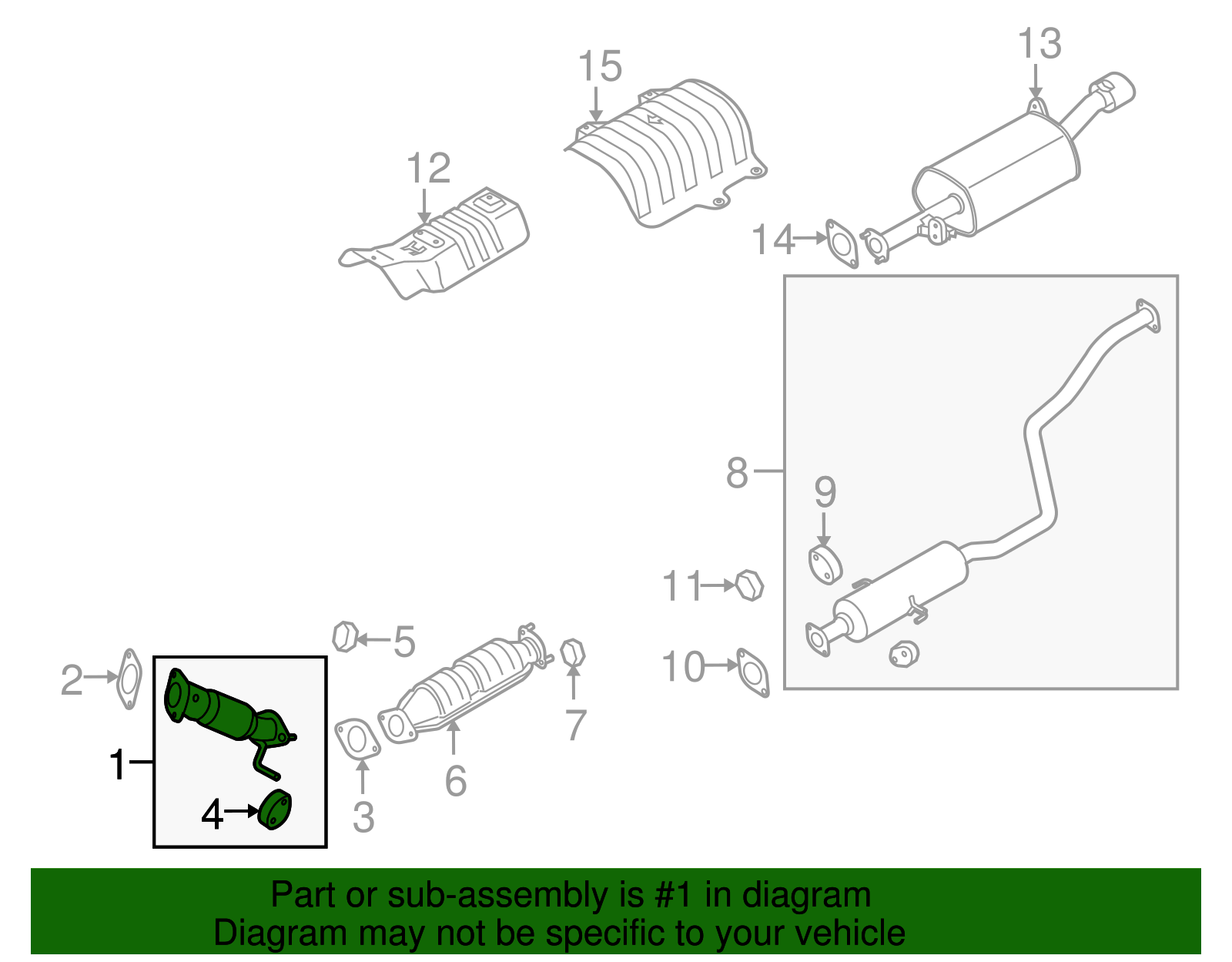 28610-1M300 - Front Pipe 2010-2013 Kia | Kia.Parts Store