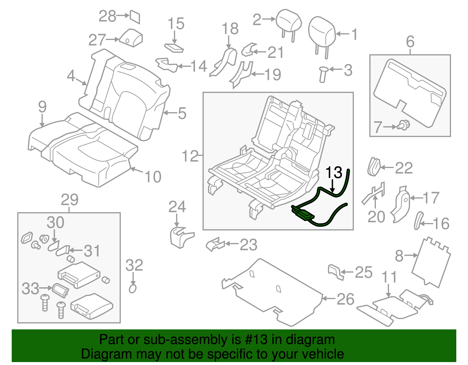 2017-2020 Nissan Armada Cable Assembly 88925-1LA0A | Team Nissan Inc.