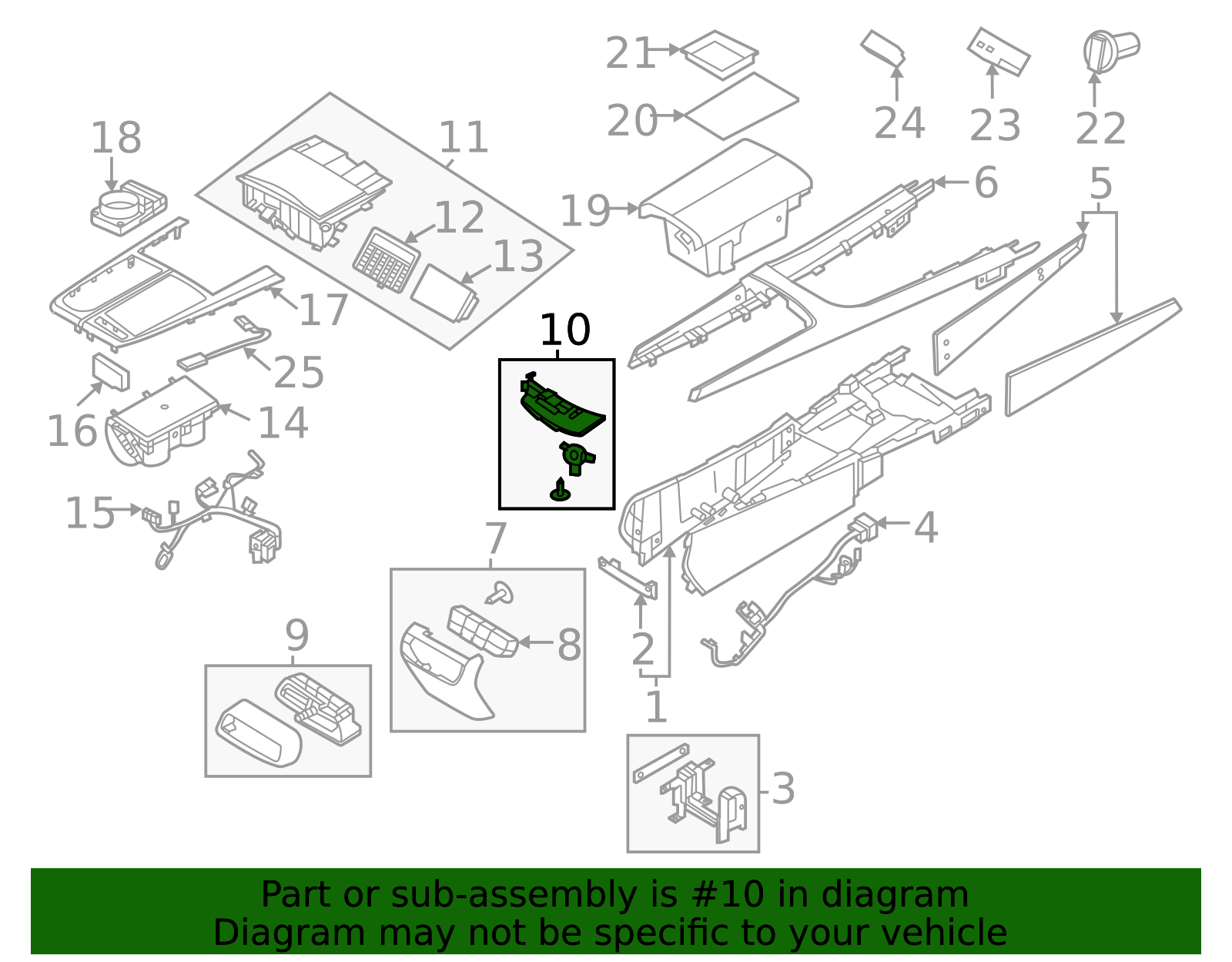 Hyundai - 84652-T1000 - Tray - 2021-2025 Genesis | OEM Hyundai Parts Outlet
