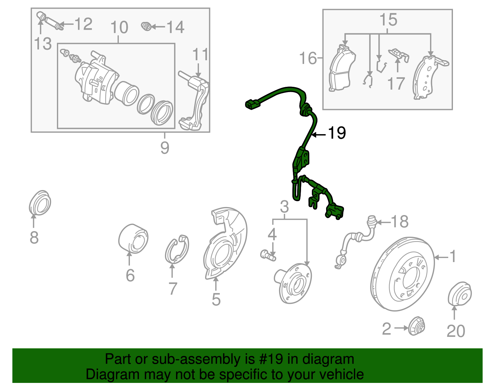 GD7E-43-70XD - 1998-2002 Mazda 626 - Front Speed Sensor | Mazda Parts ...