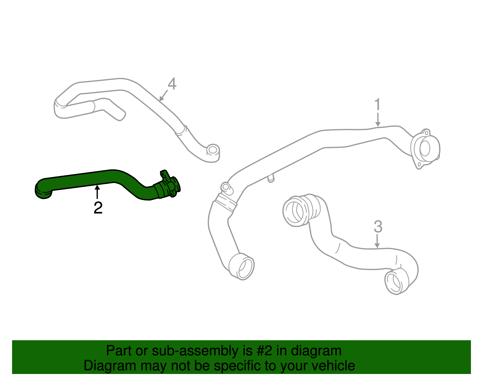 11537649278 - 2016-2019 BMW Engine Coolant Hose (11-53-7-649-278) | BMW ...