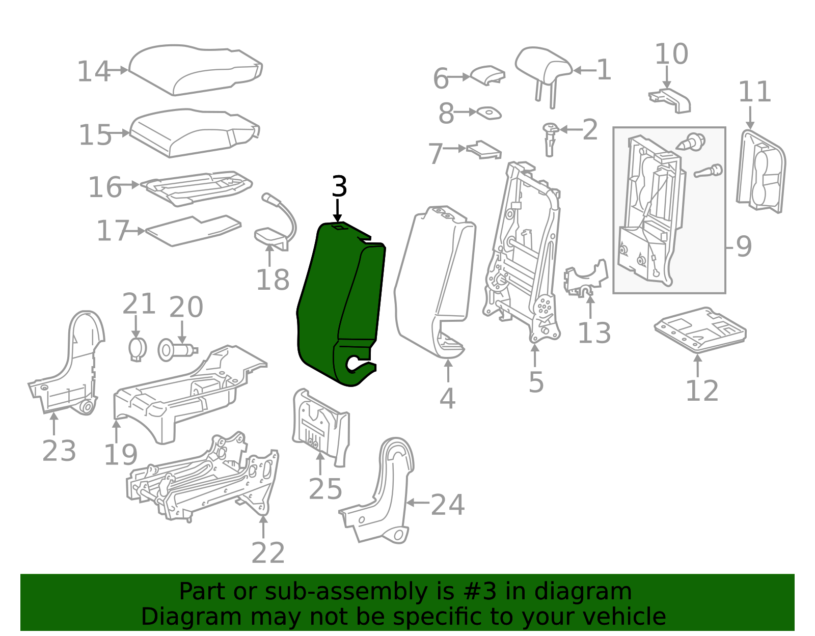 Seat Back Cushion Cover – OEM Look, Protected Support | AutoNation Parts