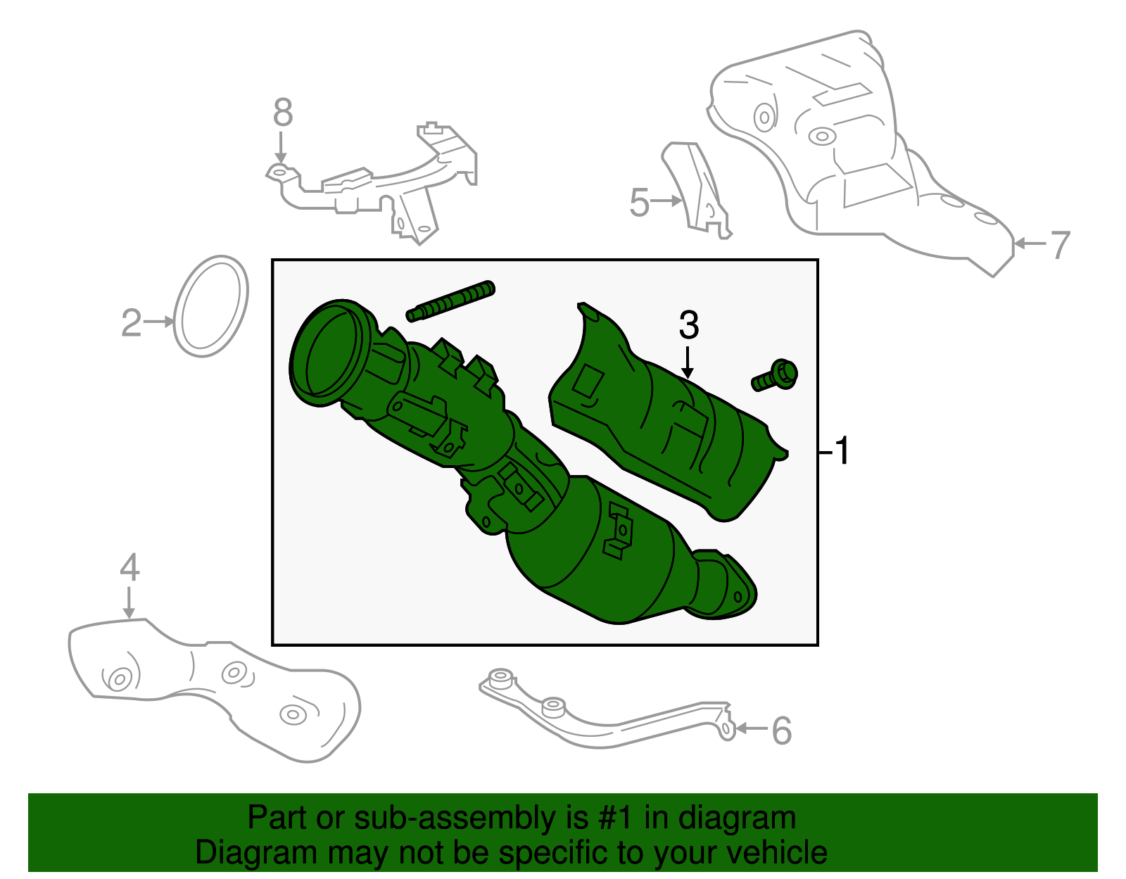 25051-36280 - Exhaust Manifold For 2014-2019 Lexus | Lexus OE Parts