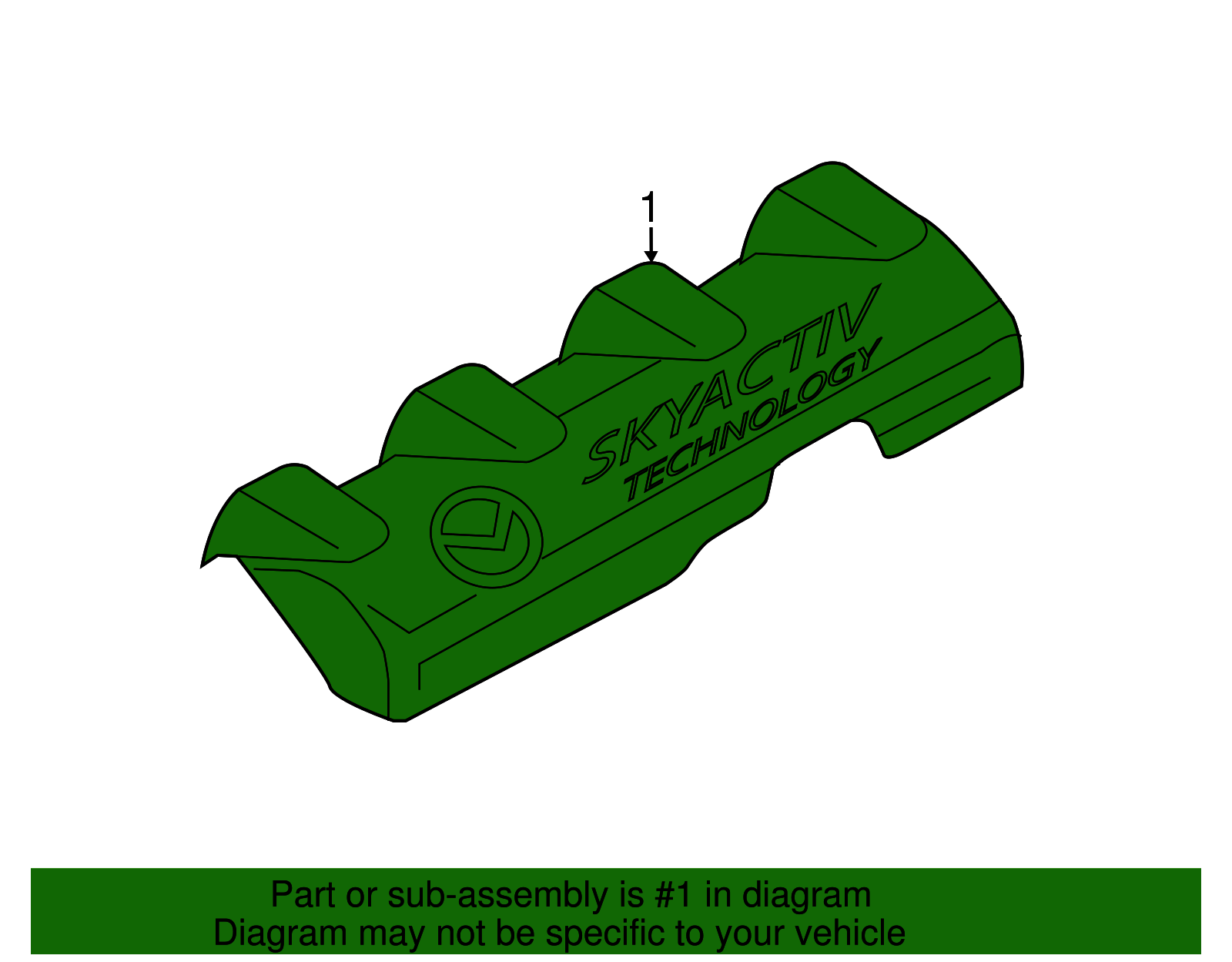 p51b10230a - Mazda Engine Cover 2016-2019 Mazda MX-5 Miata ...