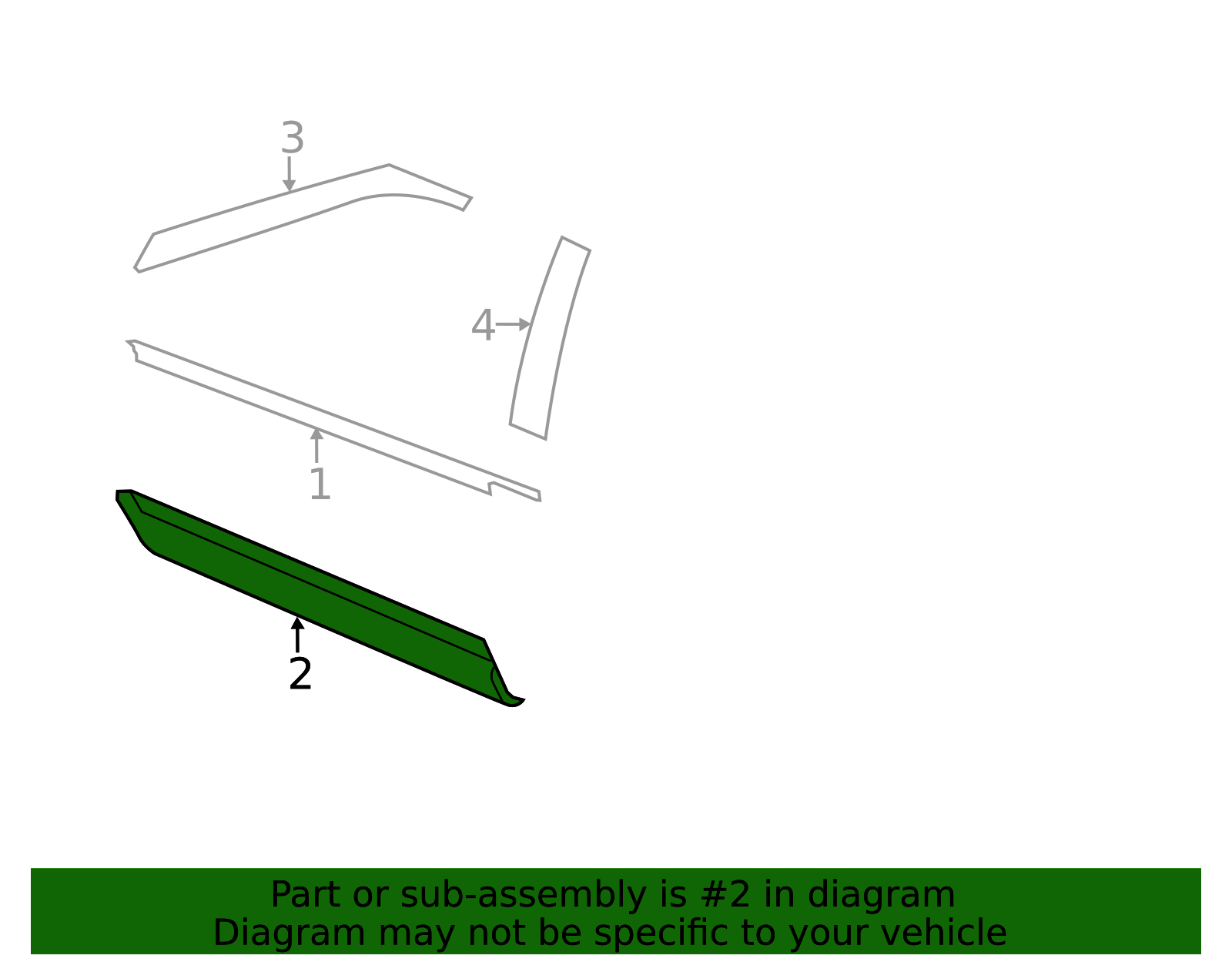 2016-2017 Ford Lower Molding HB5Z-7820879-DA | Awesome Parts Ford