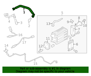 PCV Valve Hose BR3Z-6758-C | Ford OEM Parts Online