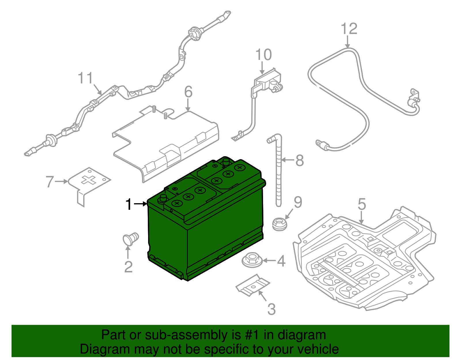2005-2025 Audi Vehicle Battery 000-915-089-BE | Audi OEM Parts Online