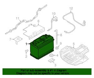 2005-2025 Audi Vehicle Battery 000-915-089-BE | Audi OEM Parts Online