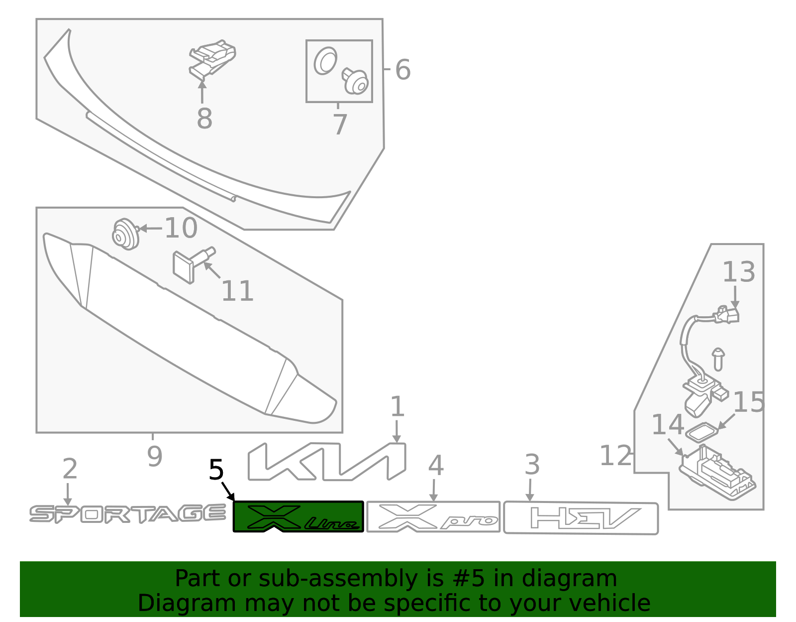 86315-P1000 - Nameplate 2023-2026 Kia Sportage | Kia.Parts Store
