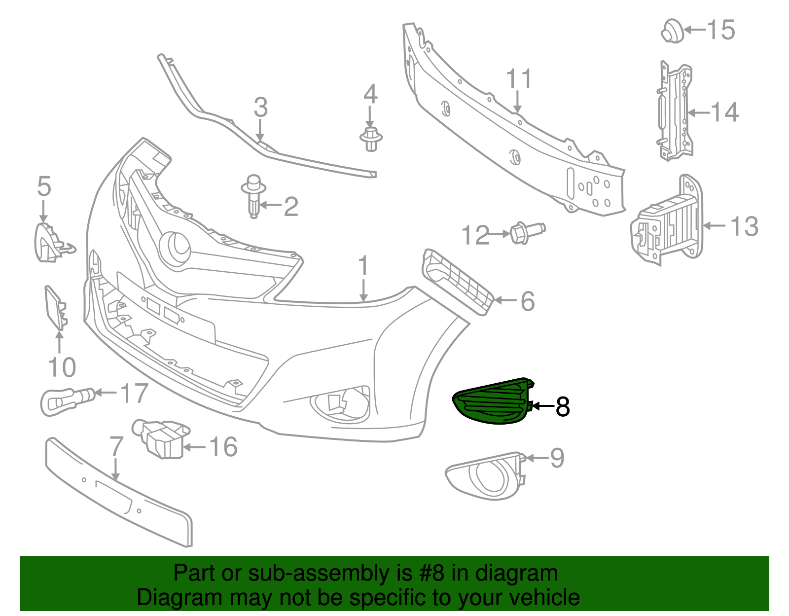 81482-0D140 - Hole Cover - 2014 Toyota Yaris | Nucar Toyota Parts