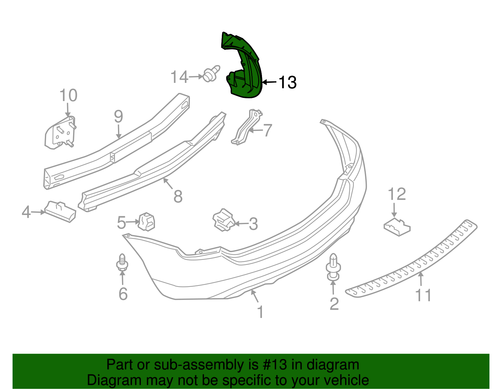 2003-2007 Nissan Murano Wheelhouse Liner 78818-CA000 | Bill Kay Nissan ...