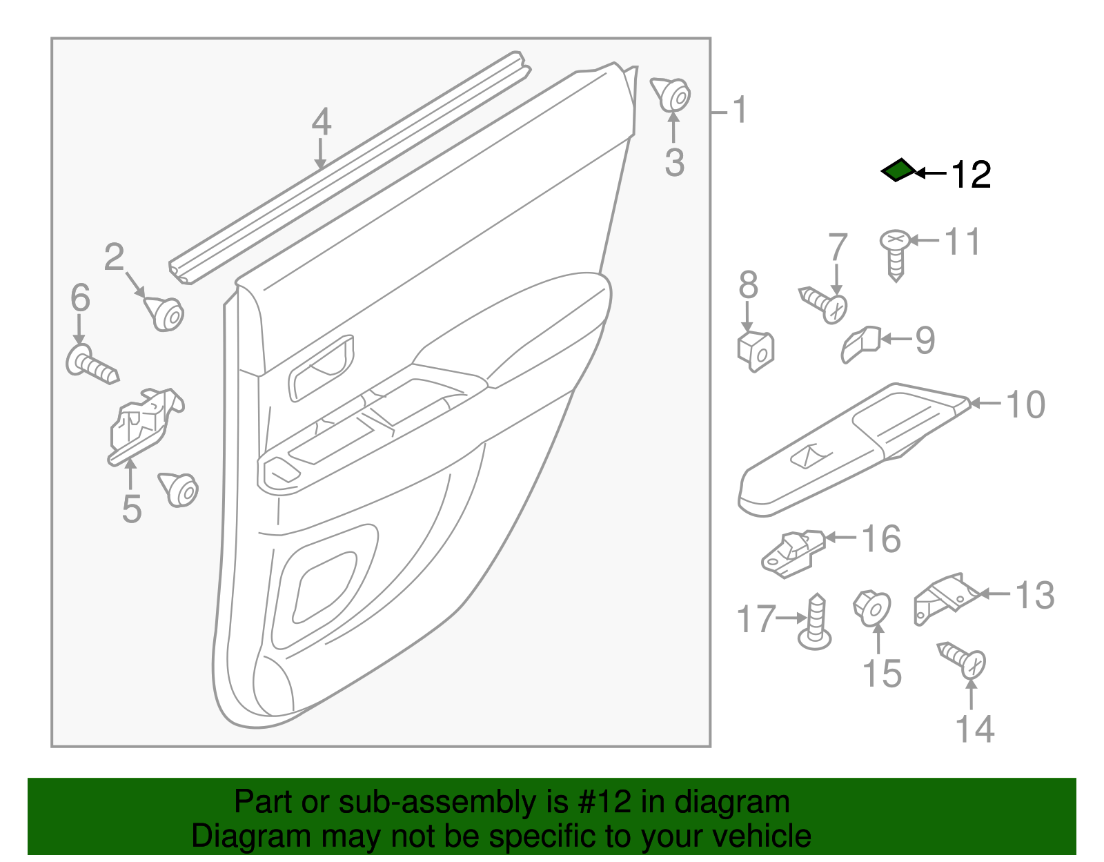 2006-2024 Mitsubishi Switch Bezel Cap MR655240 | Mitsubishi Parts ...