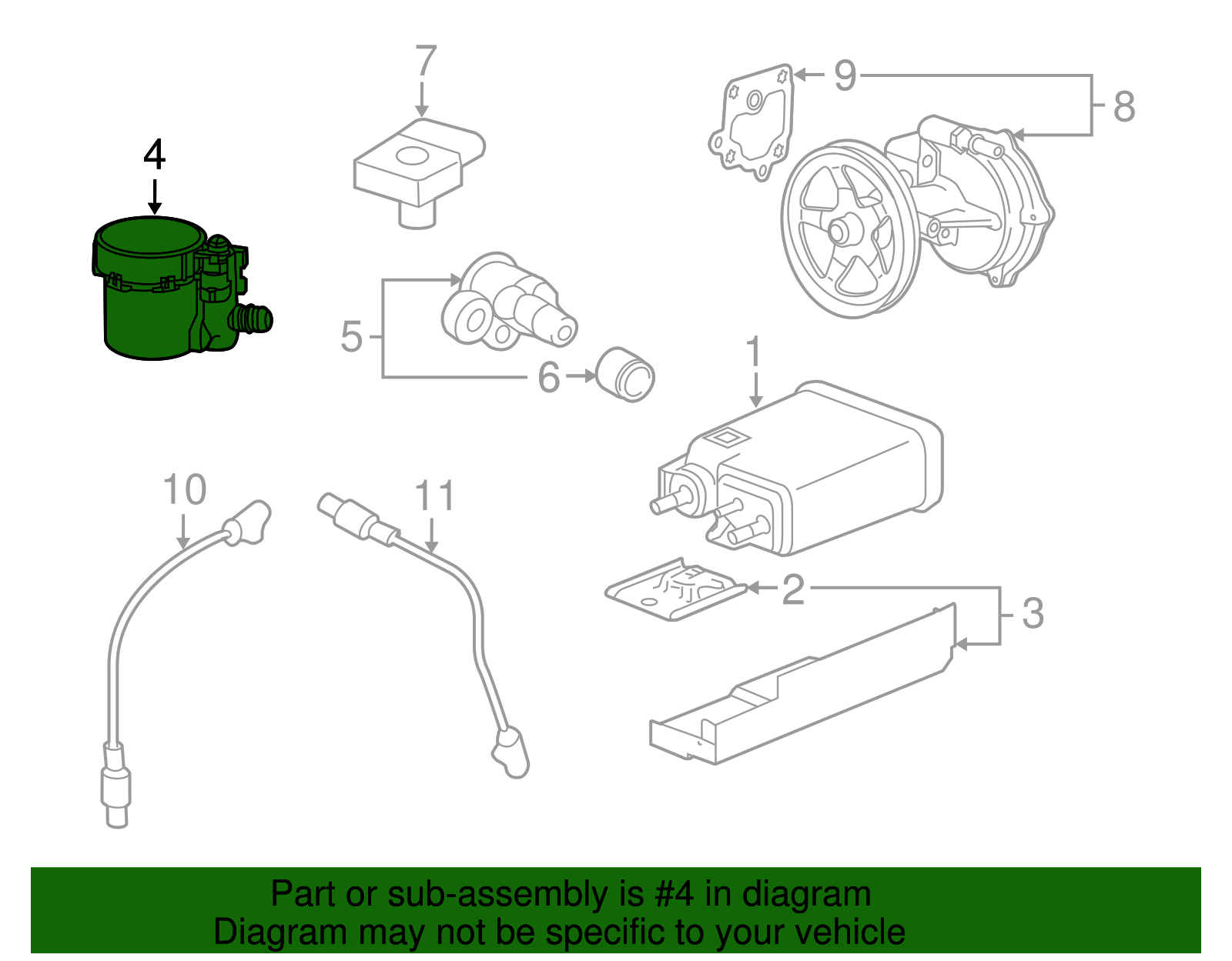 2011-2018 GM Vapor Canister Vent Solenoid 84148818 GM | GMPartsDirect.com