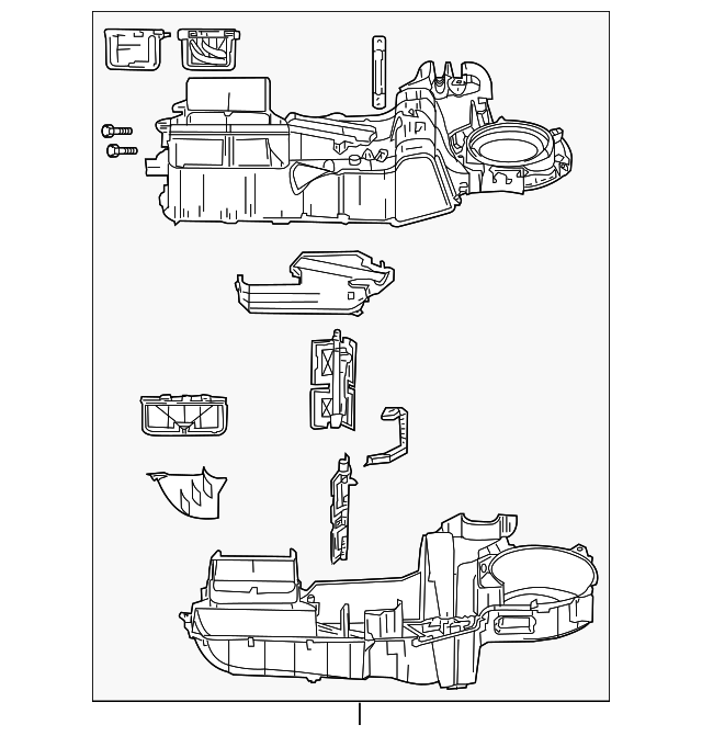 2007-2009 Mopar AC & Heater Case 68057728AA | Mopar Parts Canada