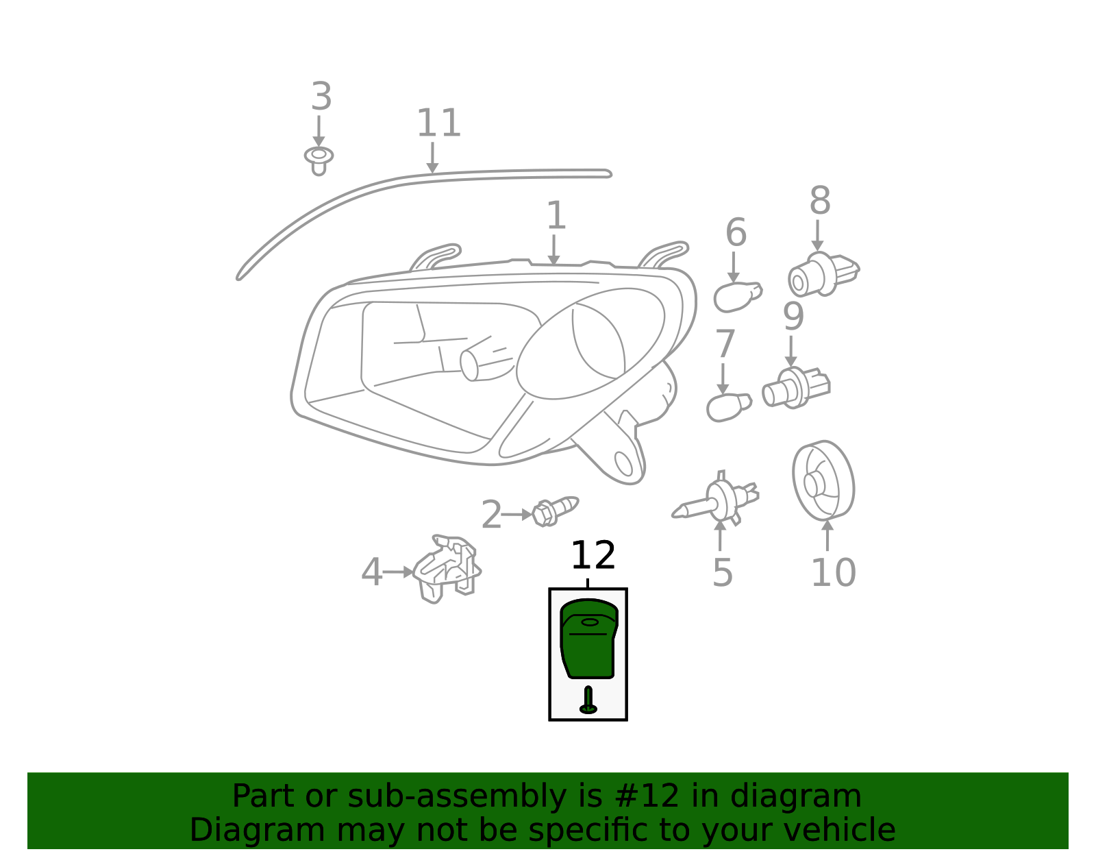 2004-2005 Toyota RAV4 Headlight Bracket 81193-42020 | Toyota Parts Center