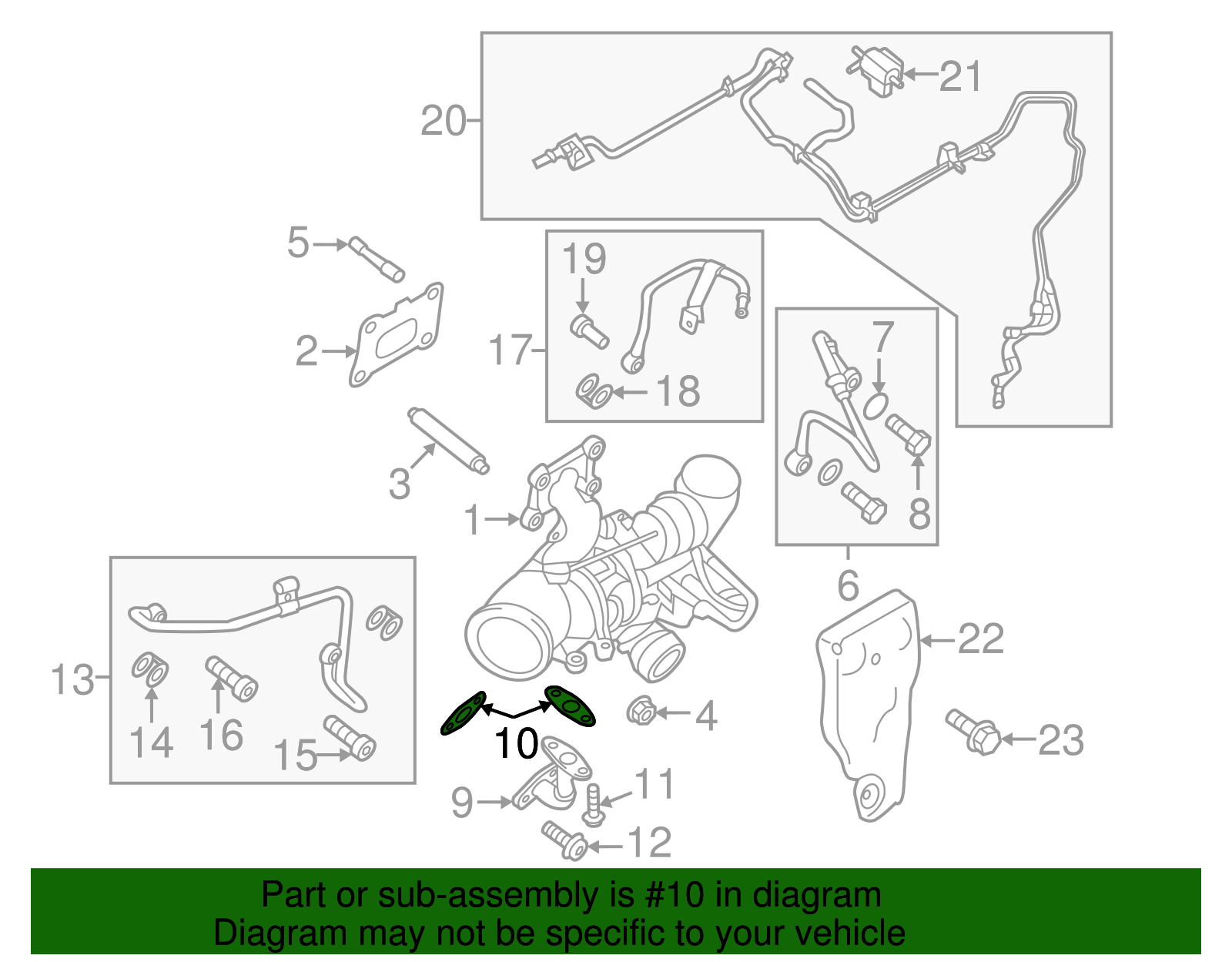 2012-2018 Ford Oil Return Tube Gasket CJ5Z-6N652-A | TascaParts.com
