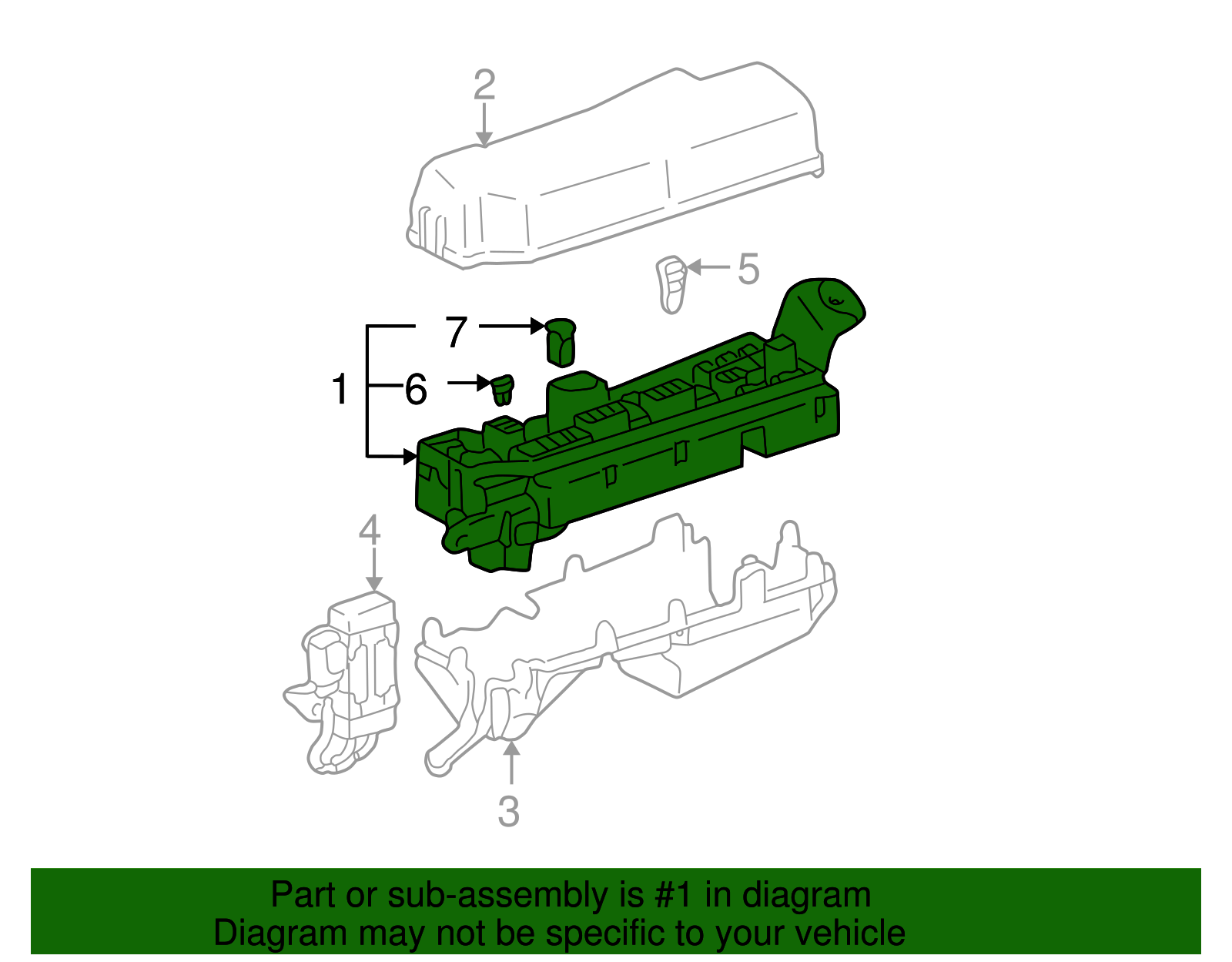 82741-02040 - Fuse Box Main - 2003-2008 Toyota | OEM Genuine Toyota Parts