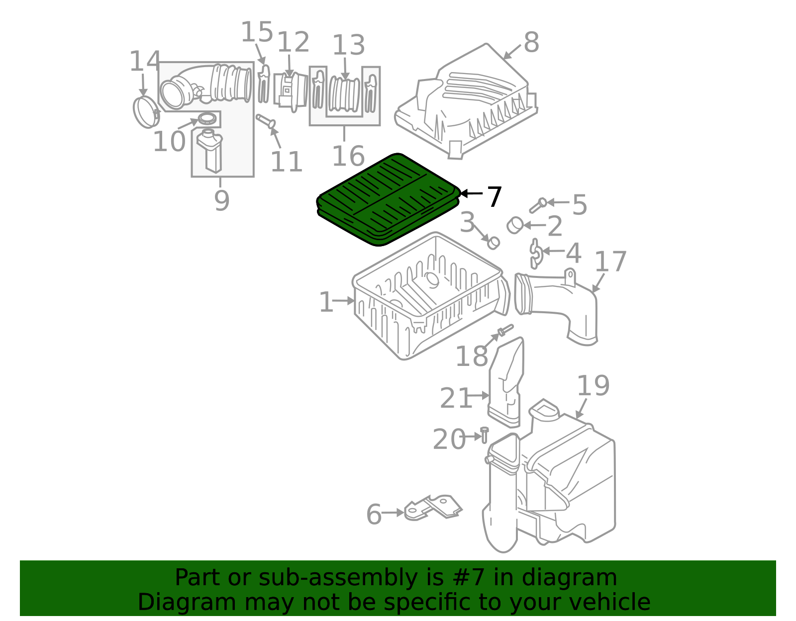 Hyundai - 28113-2D000 - Air Filter - 1996-2008 Hyundai | OEM Hyundai ...