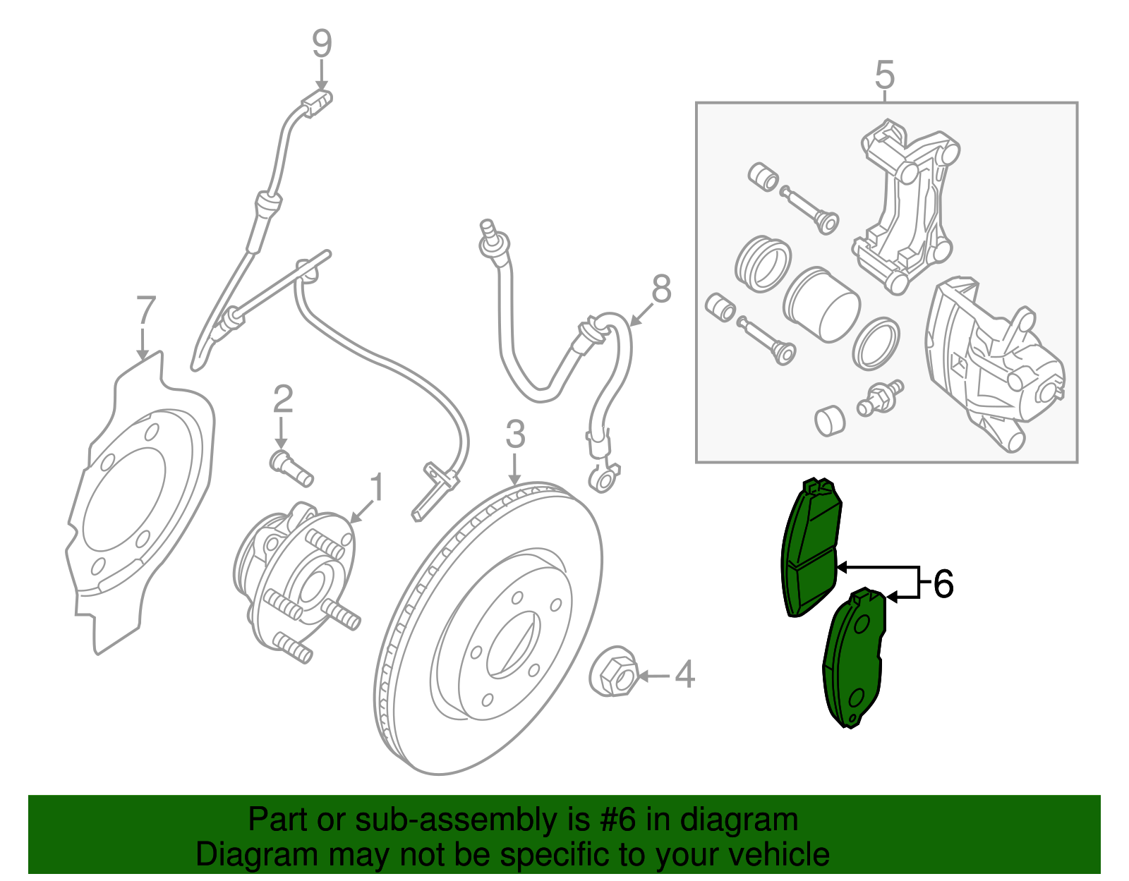 D1060-3TA0A - Brake Pads Front - 2013-2020 Nissan | Nissan OEM Parts Direct