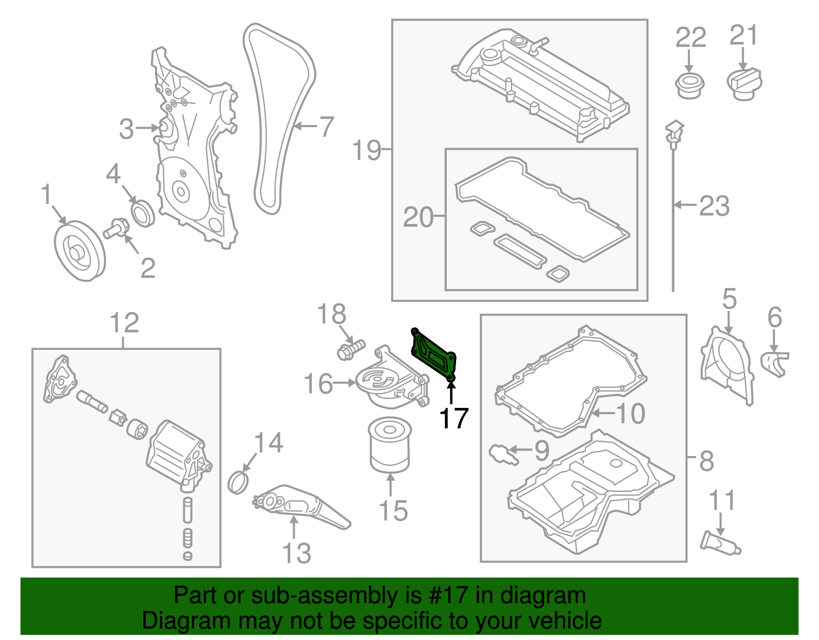 2001-2015 Mazda | Oil Filter Housing Gasket | LF02-14-342 | Mazda ...