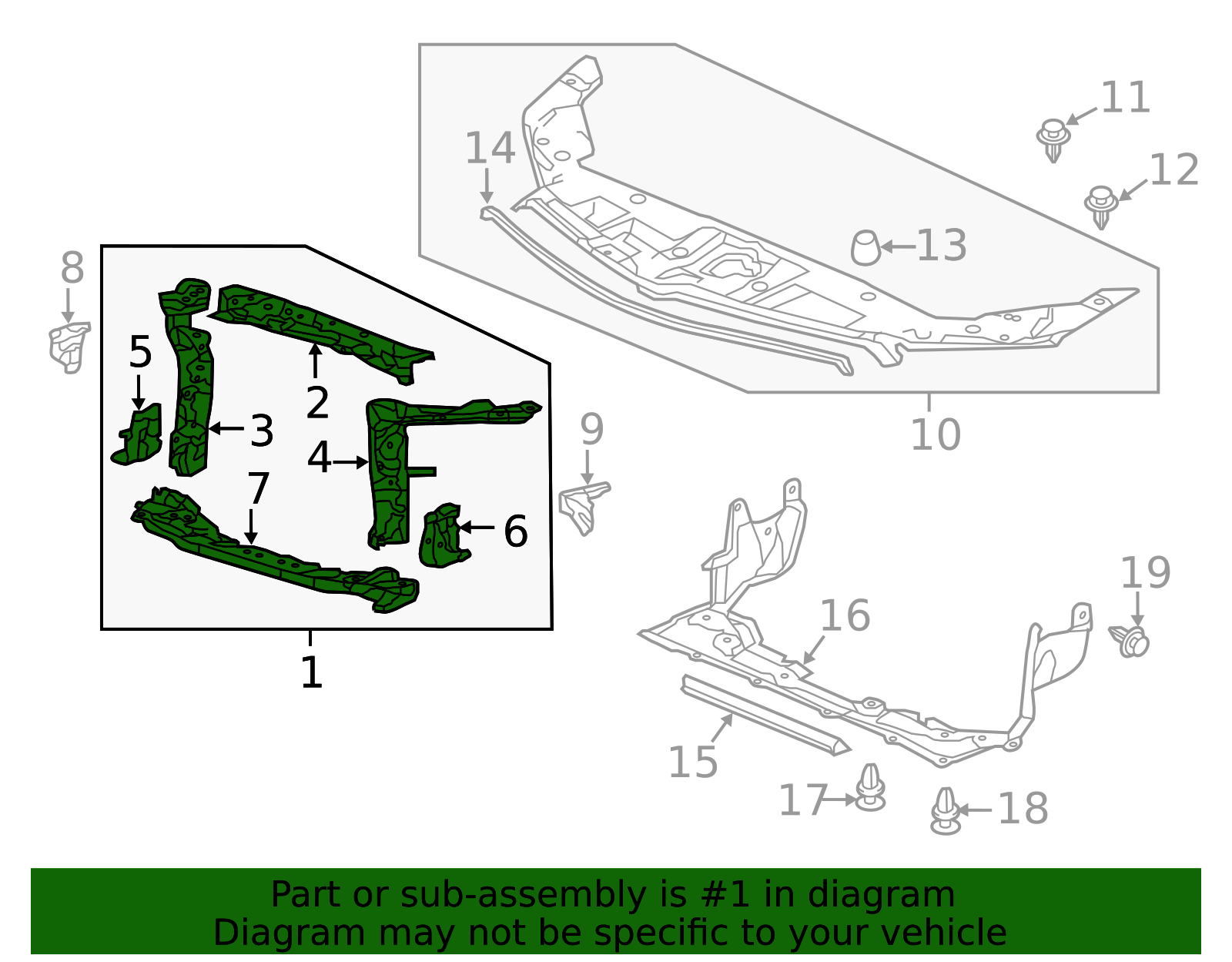 2016-2018 Acura ILX Radiator Support Panel 60400-TV9-A01ZZ | OEM Parts ...