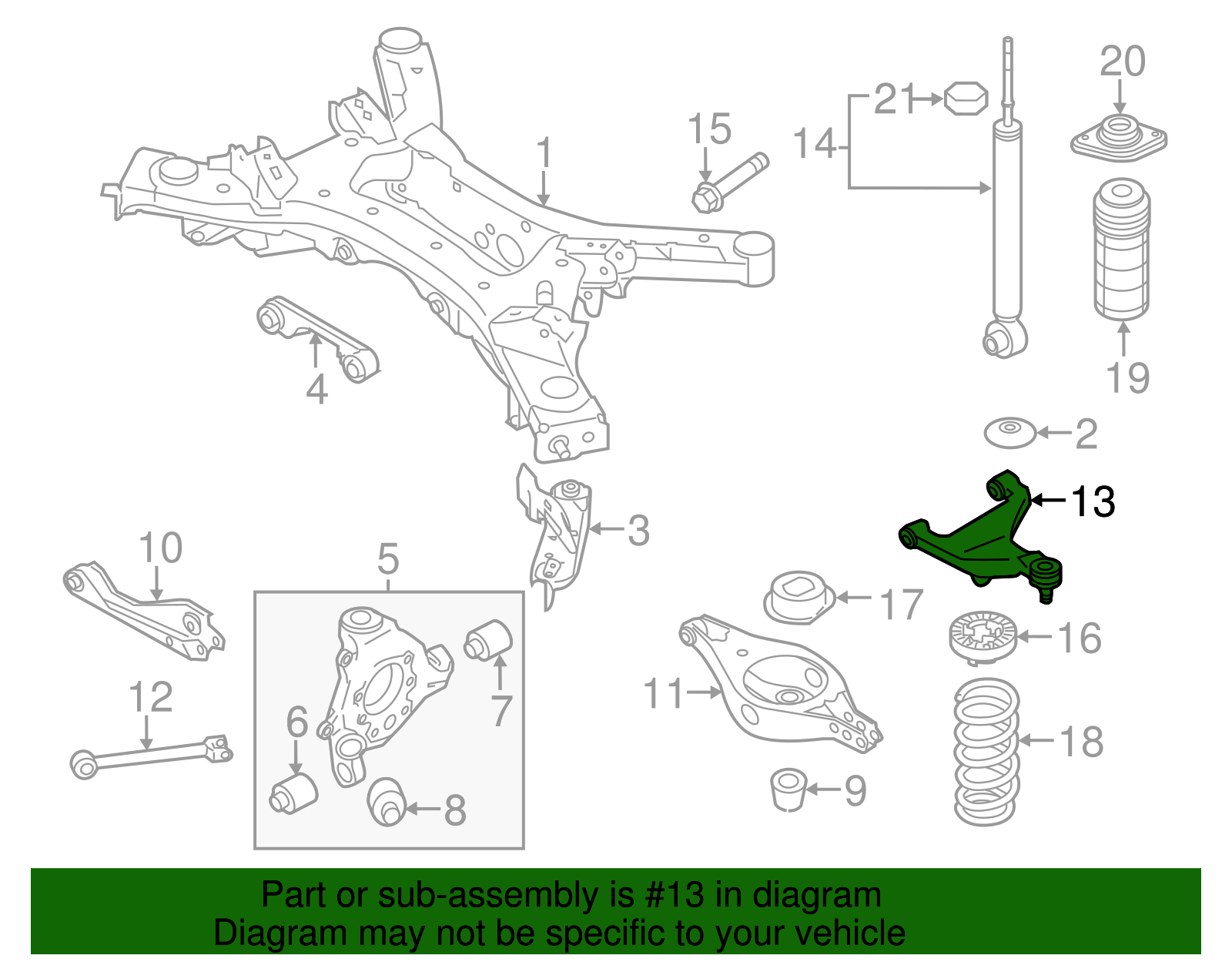 2010-2014 Nissan Murano Upper Control Arm 55502-1JA0A | Temecula Nissan ...