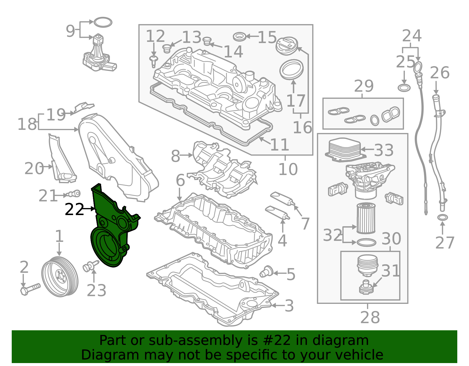 04L-109-147-D - High-Quality Lower Timing Cover for 2015 Volkswagen ...