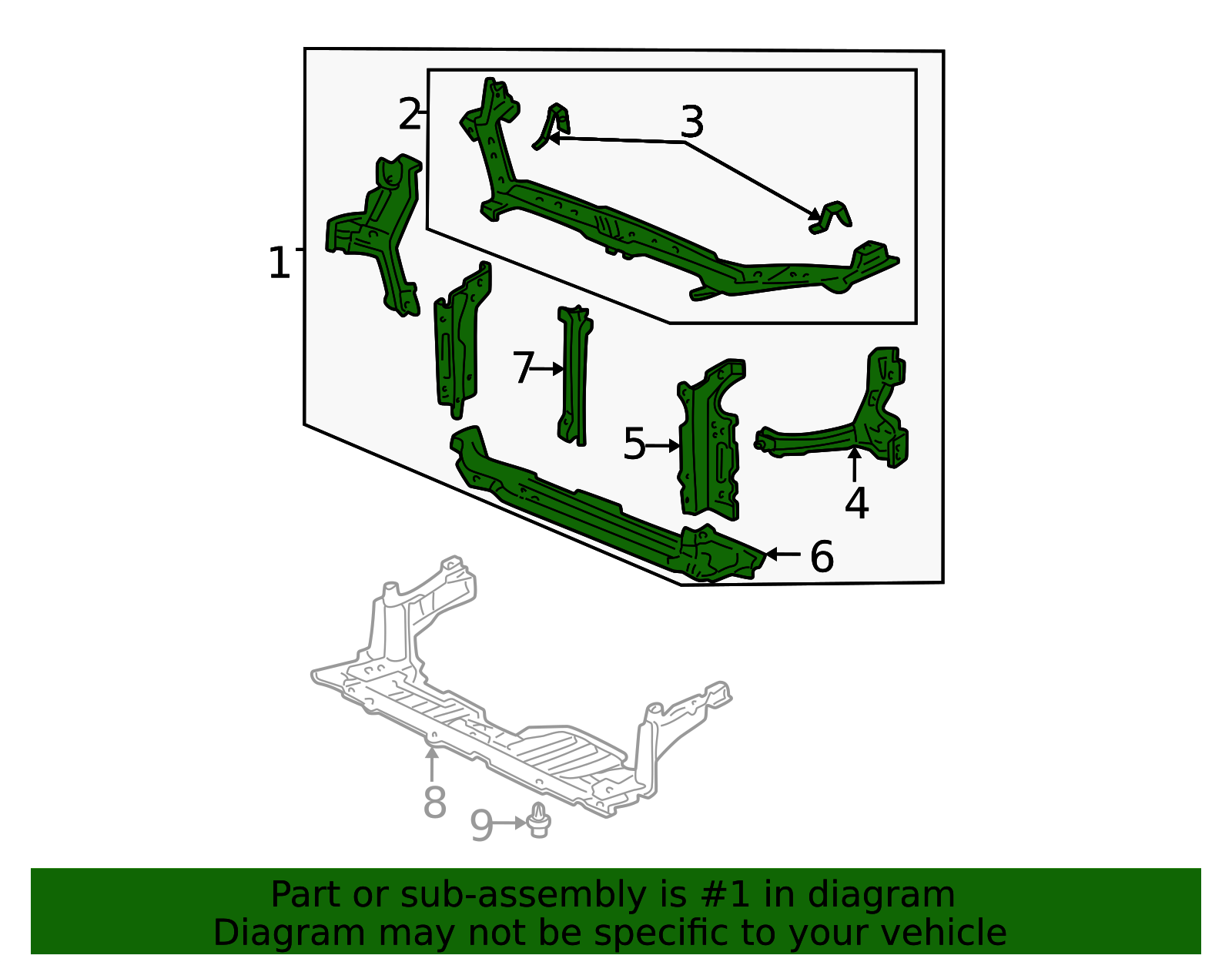 Radiator Support Panel 60400-S5T-305ZZ | Clark Knapp Honda