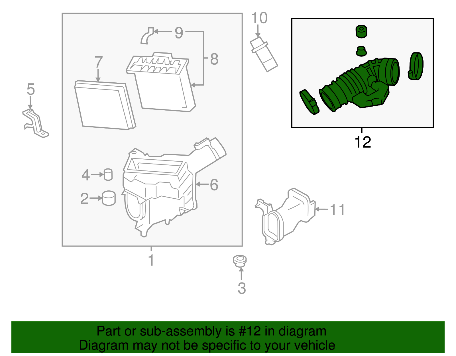 2011-2012 Infiniti G25 Duct Assembly 16576-JK01B | INFINITI OF WEST CHESTER