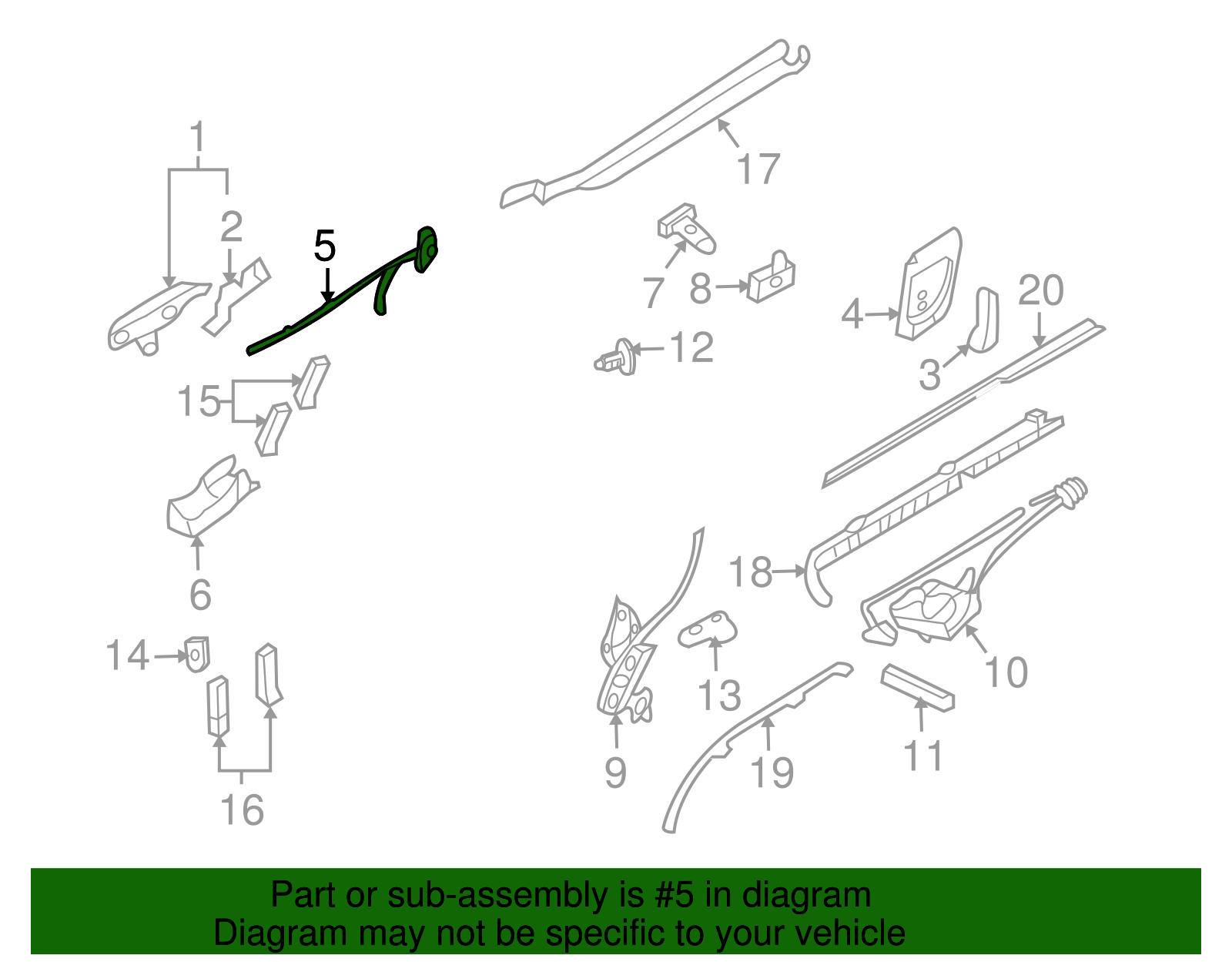 2007-2008 Hyundai Entourage Lock Assembly 81410-4D010 | OEM Parts Online