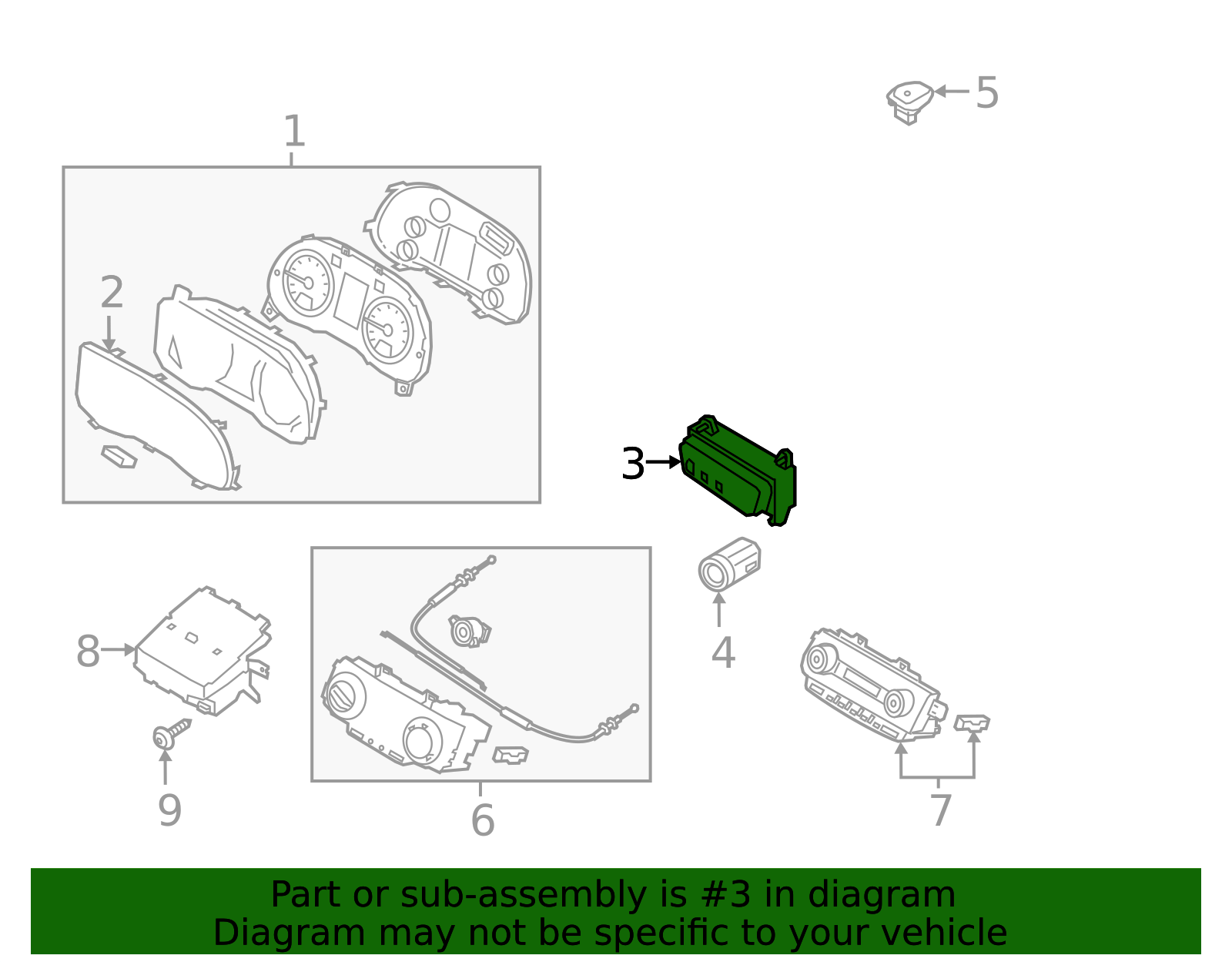 Hyundai - 93710-J9180-TRY - Instrument Light Rheostat - 2018-2021 ...