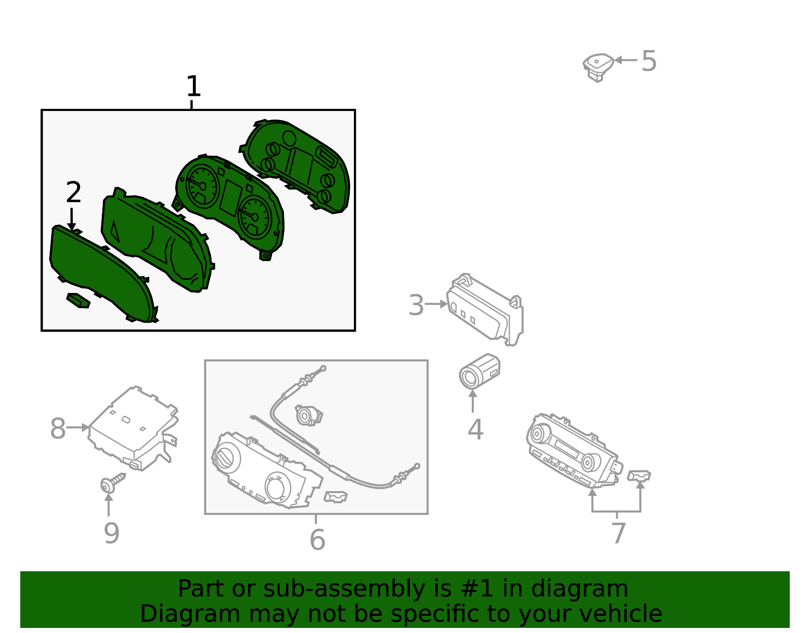 2018-2023 Hyundai Kona Instrument Cluster 94011-J9100 | QuirkParts