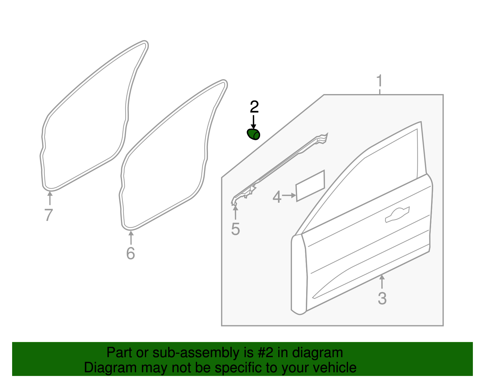 2009-2022 Ford Door Shell Bumper W714083-S300 | QuirkParts