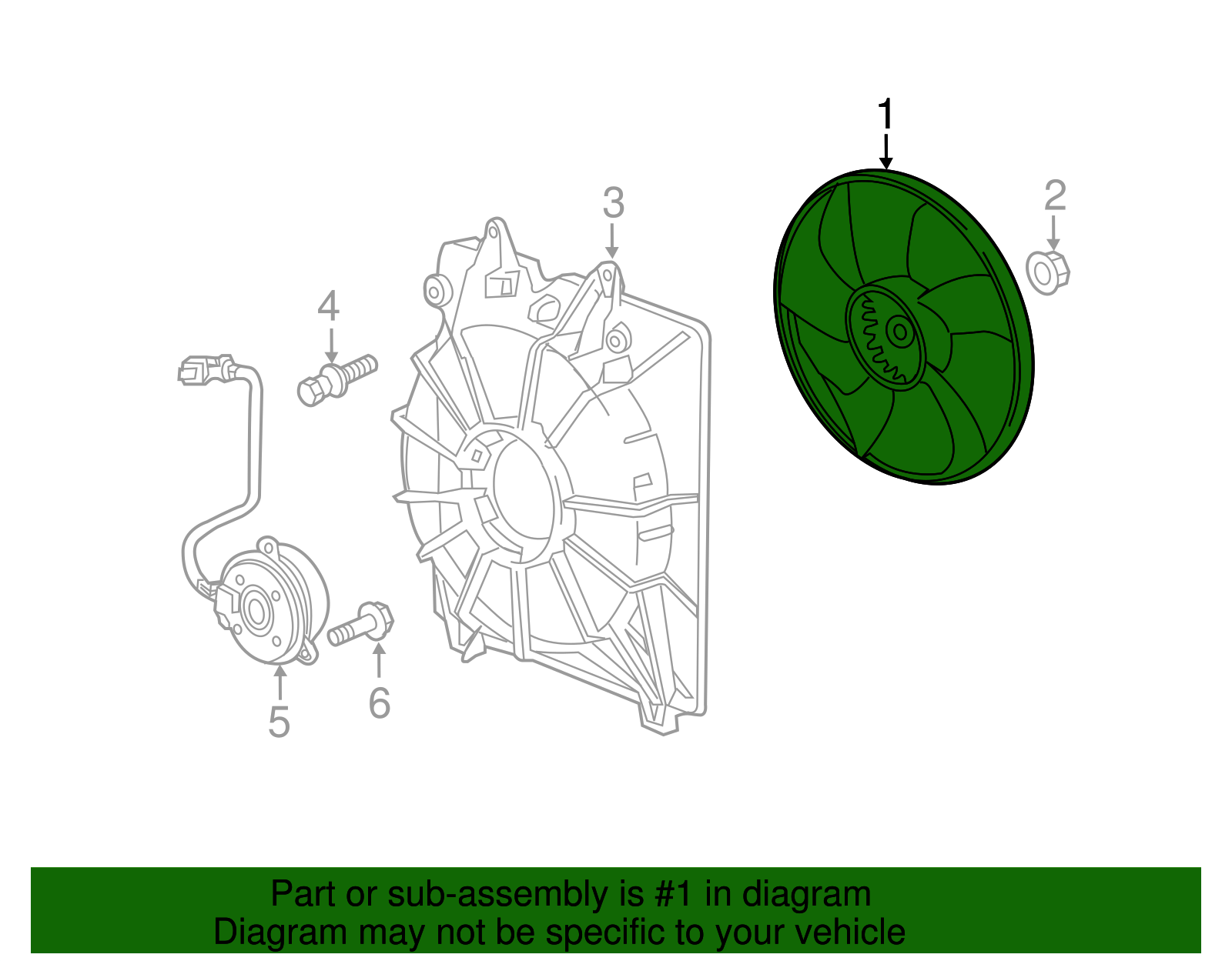 19020-RV0-A01 - Fan Blade 2011-2025 Honda | Honda Parts Online