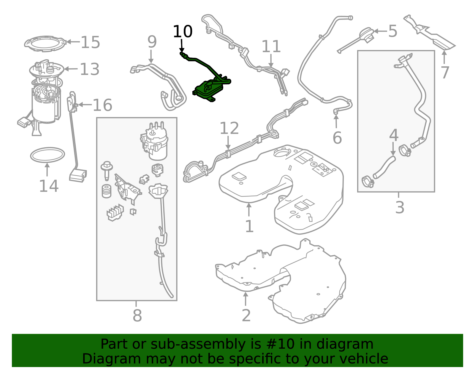 LR036736 - High-Quality Fuel Hose for 2017-2020 Land Rover Discovery ...