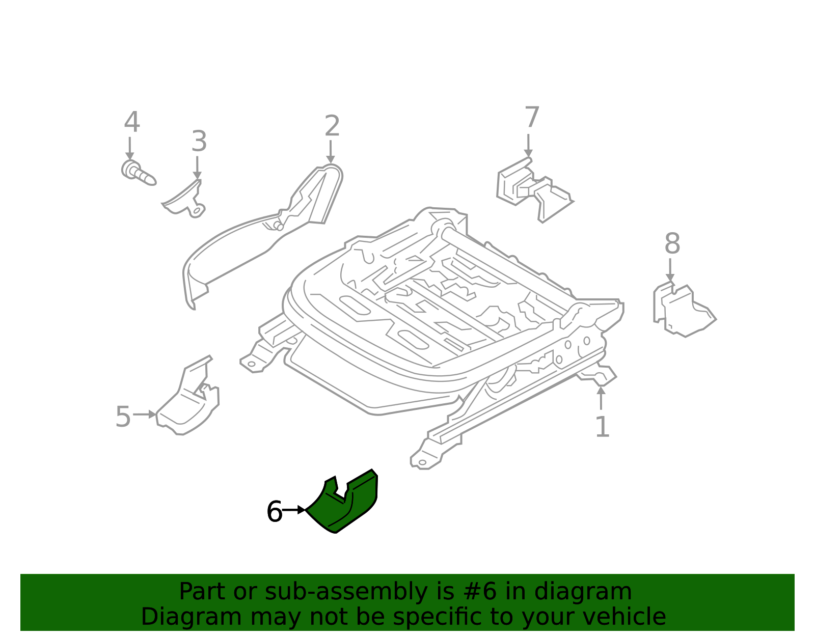 2019-2020 Hyundai Santa Fe Track End Cover 88561-S2000-SST | MotorMotor