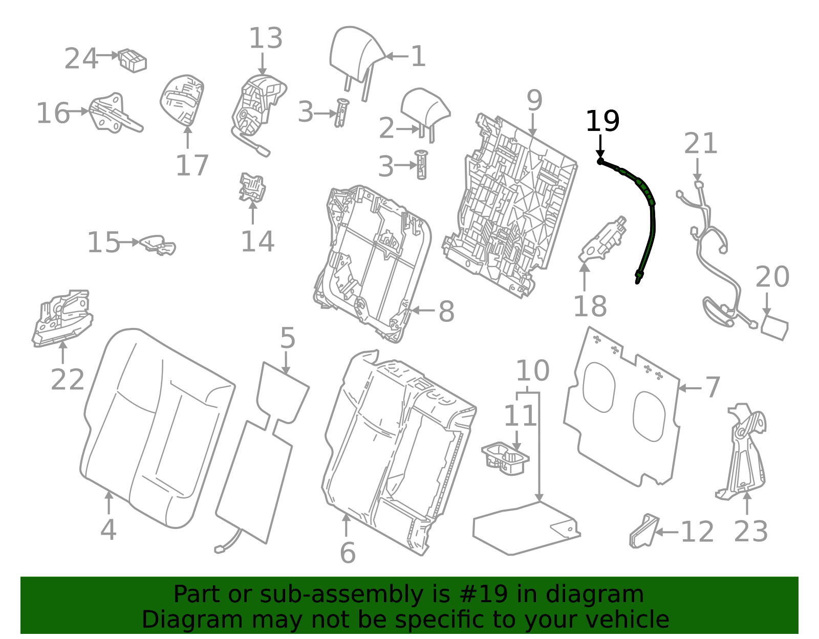 72620-F6010 - 2022-2024 Lexus - Release Handle | My L Parts
