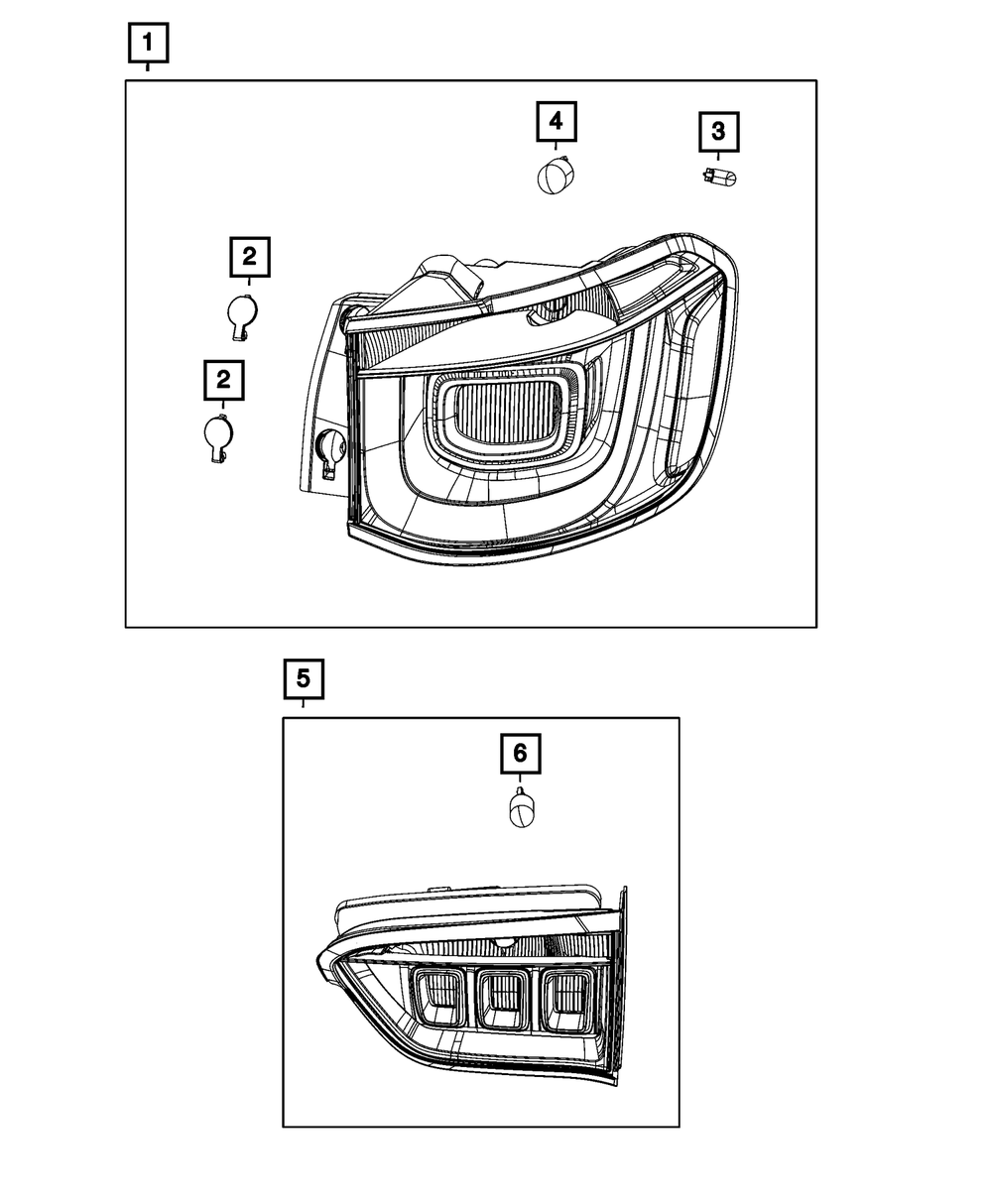 68417080AD - Tail Lamp, Right 2019-2026 Jeep Compass | The Official ...
