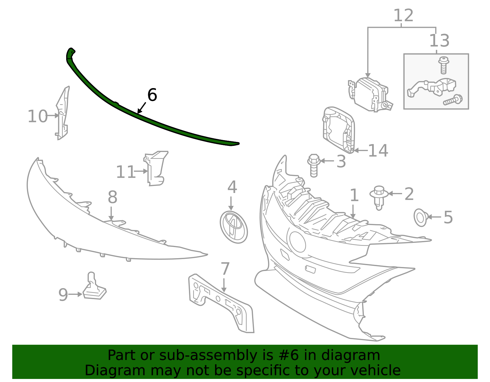 2017-2022 Toyota Prius Prime Front Seal 53395-47050 | Toyota Parts Center