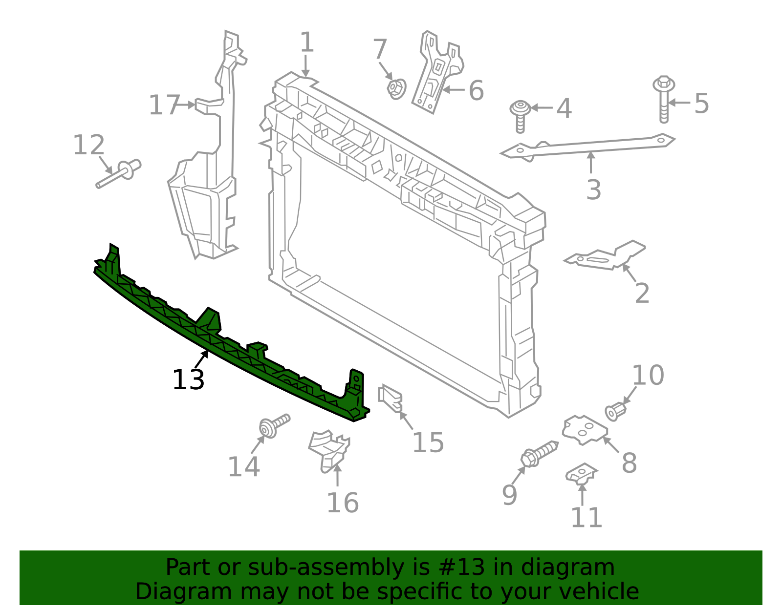 5GM-805-705-A - Air Deflector 2015-2017 Volkswagen | Wolfsburg Parts Direct