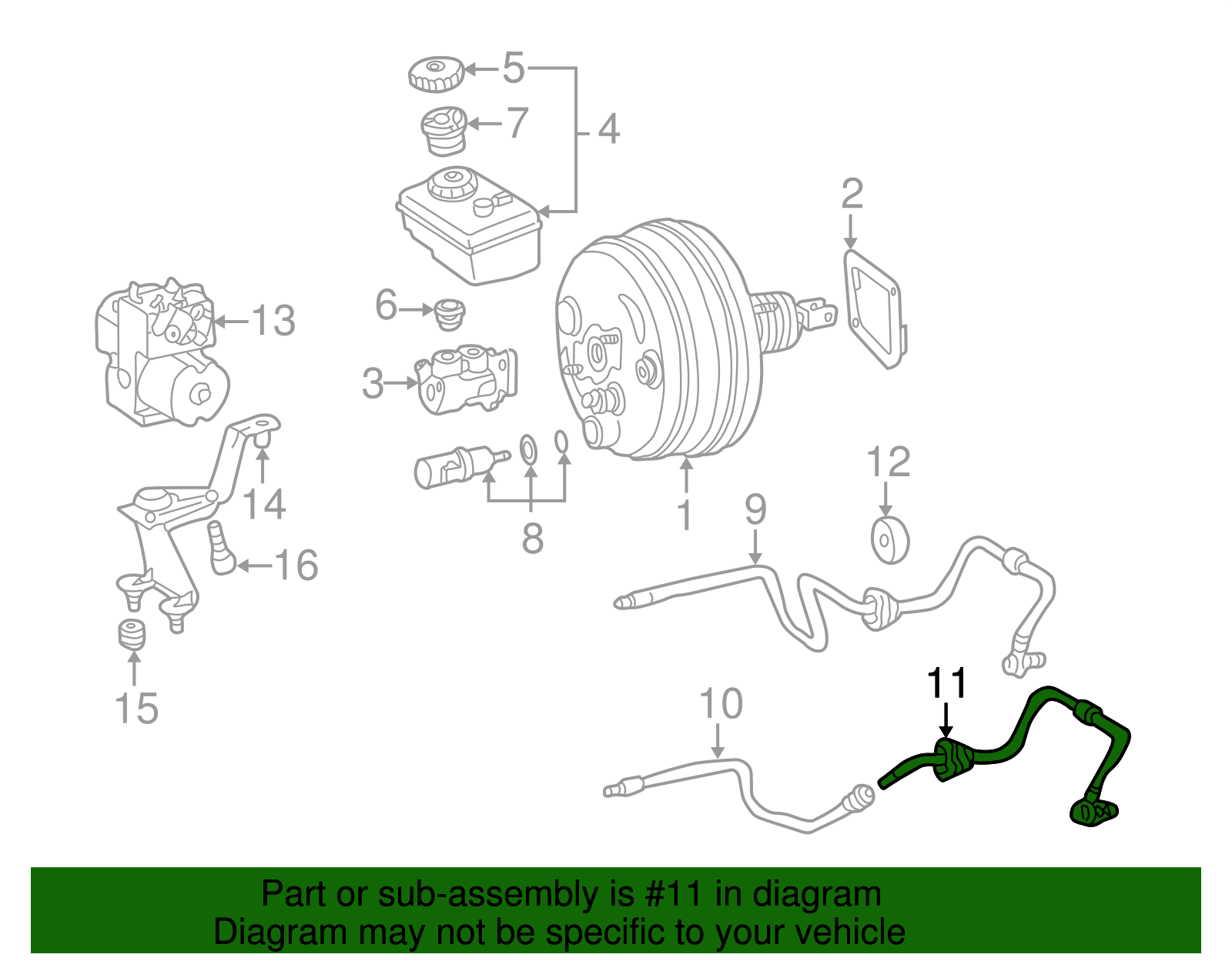 Mercedes-Benz Brake Hydraulic Line - OEM Fluid Transfer Tubing - Part ...