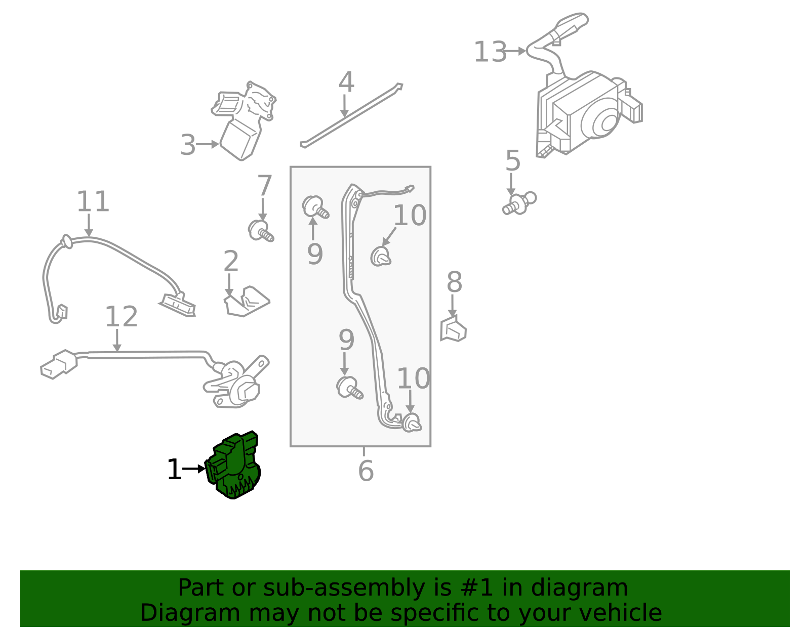 2017-2024 Nissan Armada Trunk Lock Actuator Motor 90500-1AA1A | My ...