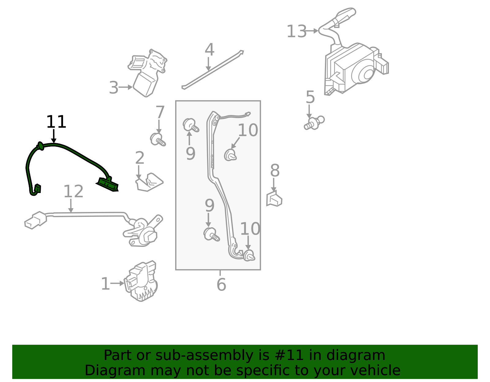 25380-1LA0A - High-Quality Liftgate Release Switch for AutoNation Parts