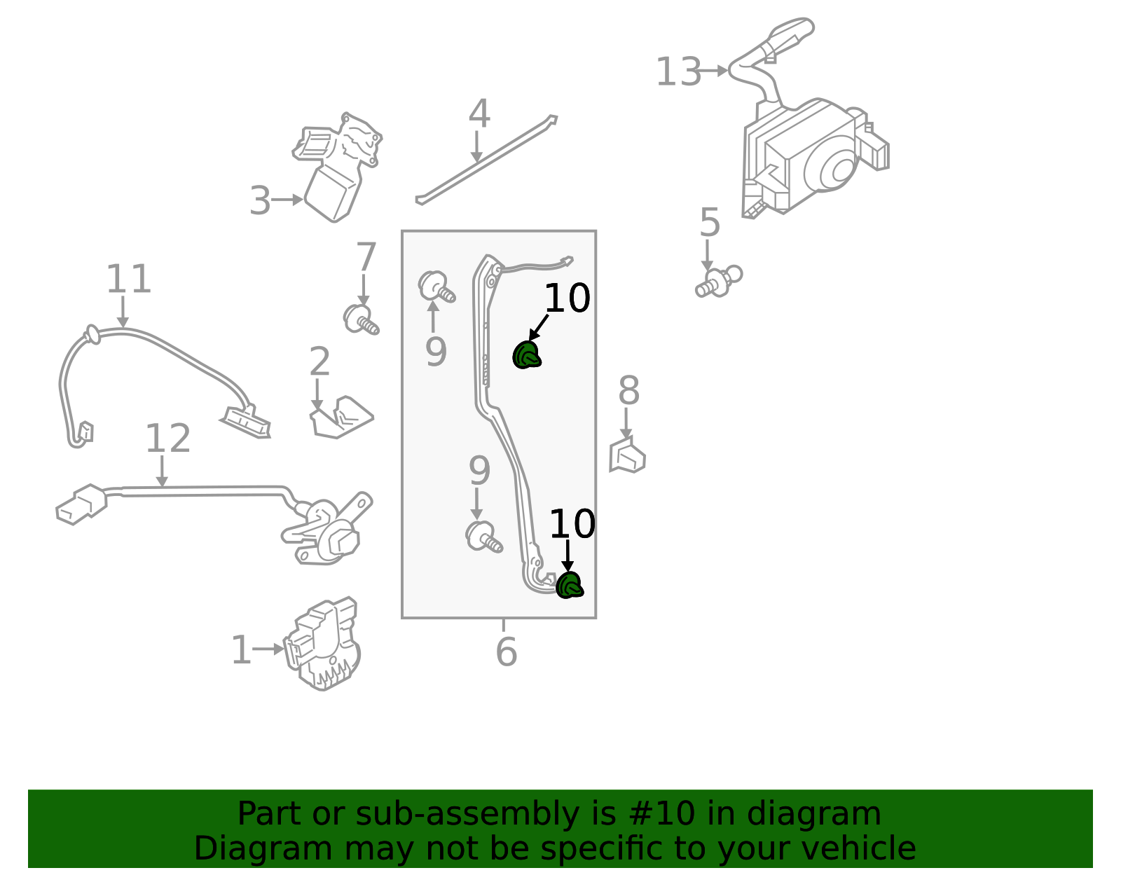 2016-2024 Nissan Pinch Sensor Retainer 90807-1JA0B | QuirkParts