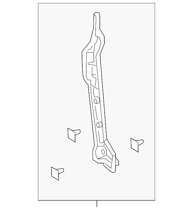 Genuine Toyota Air Guide part# 53153-02090 for 2019-2025 Toyota Corolla ...