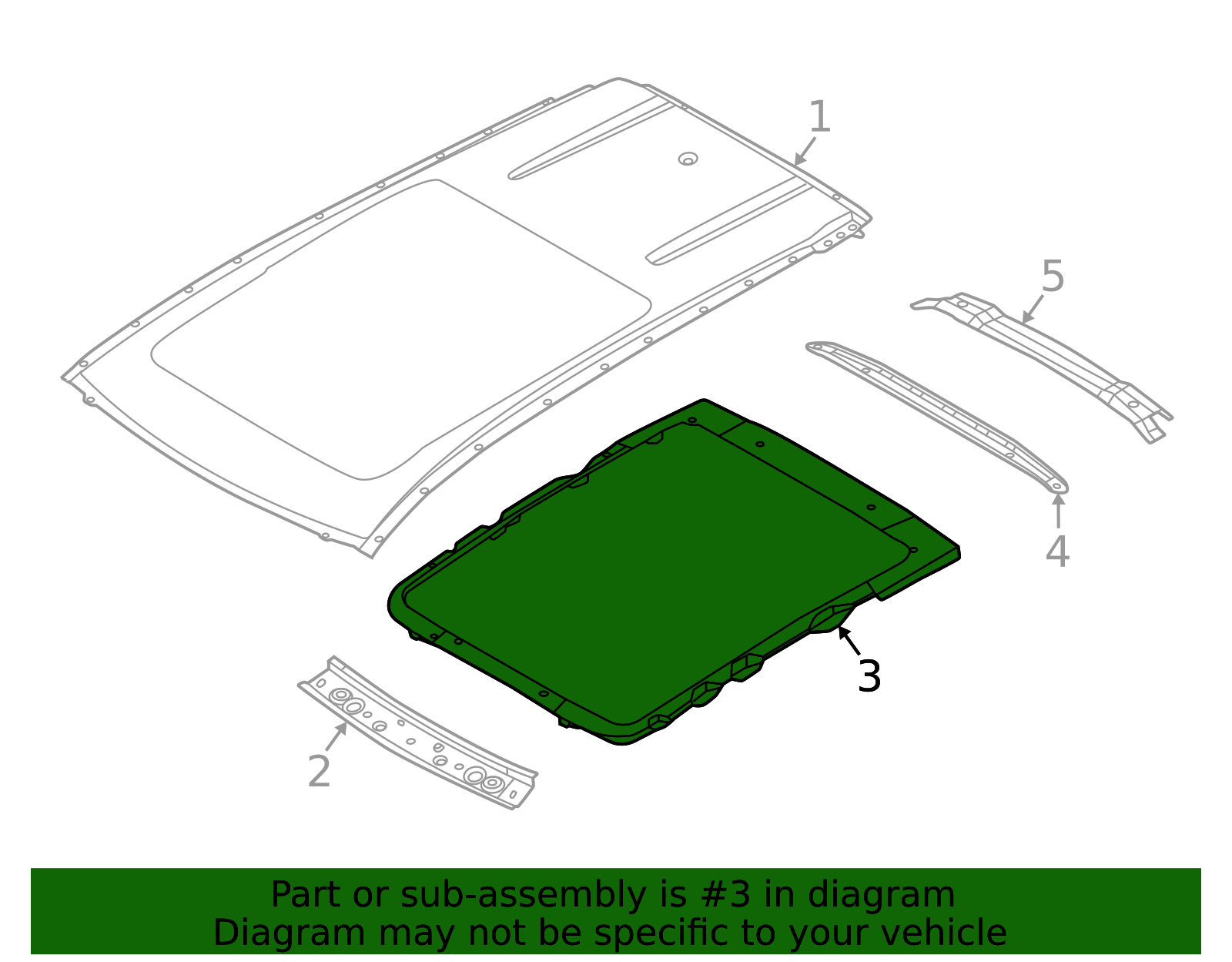 2021-2025 Nissan Rogue Sunroof Reinforced 73120-6RA0B | My Nissan Part