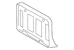 Genuine Official Toyota License Plate Bracket (Front) part# 75101-0C011 ...