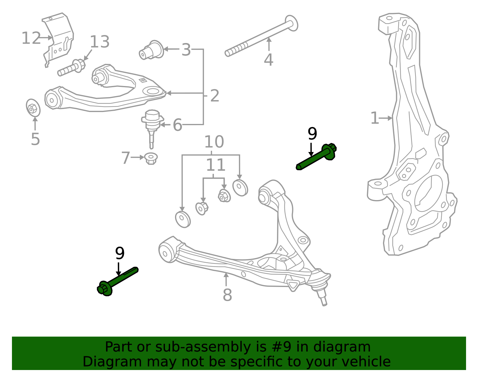 2019-2025 Ford Lower Control Arm Adjust Bolt W720555-S439 | OEM Parts ...