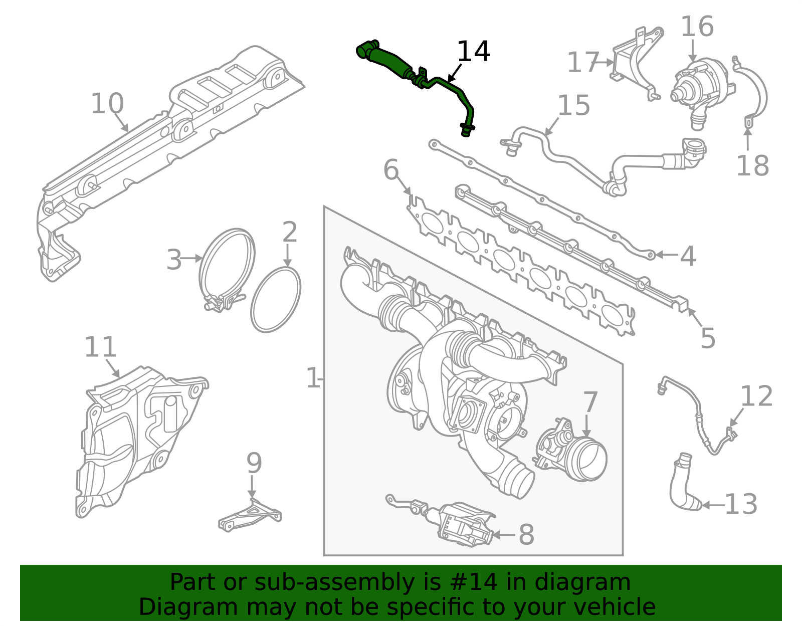 2019-2025 BMW Coolant Line 11-53-8-650-086 | BMW OEM Parts