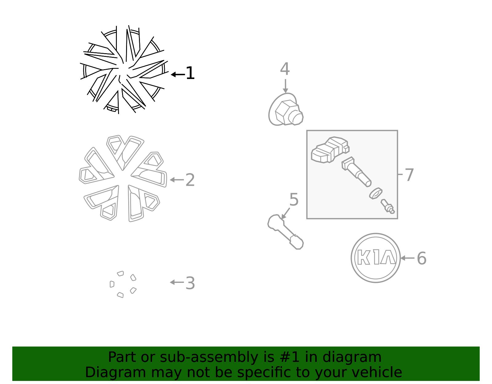 52910-P2610 - Wheel, Alloy 2024-2025 Kia Sorento | Kia.Parts Store